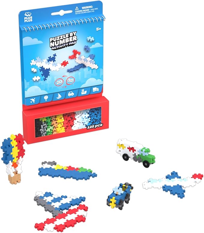 Plus Plus Pack Activity 125 piezas transportes – Pequeña Musaraña